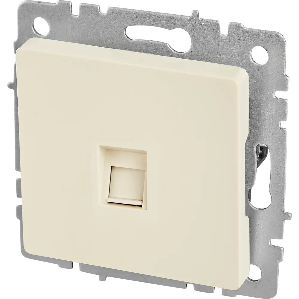 Компьютерная розетка встраиваемая IEK Brite РК10-БрКр RJ45 UTP cat 5e ...