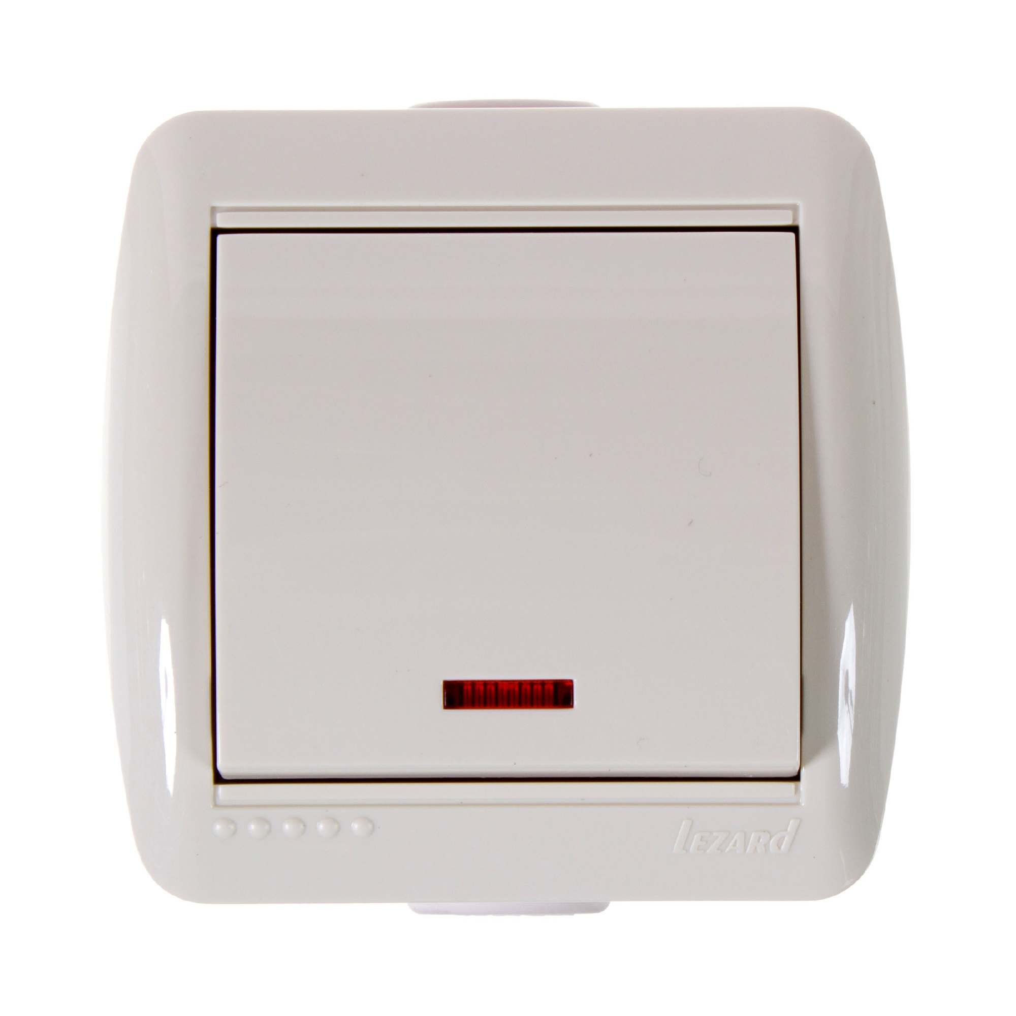 Выключатель Lezard Nata с подсветкой цвет кремовый ️ купить по цене 145 ₽ в Хабаровске с ...