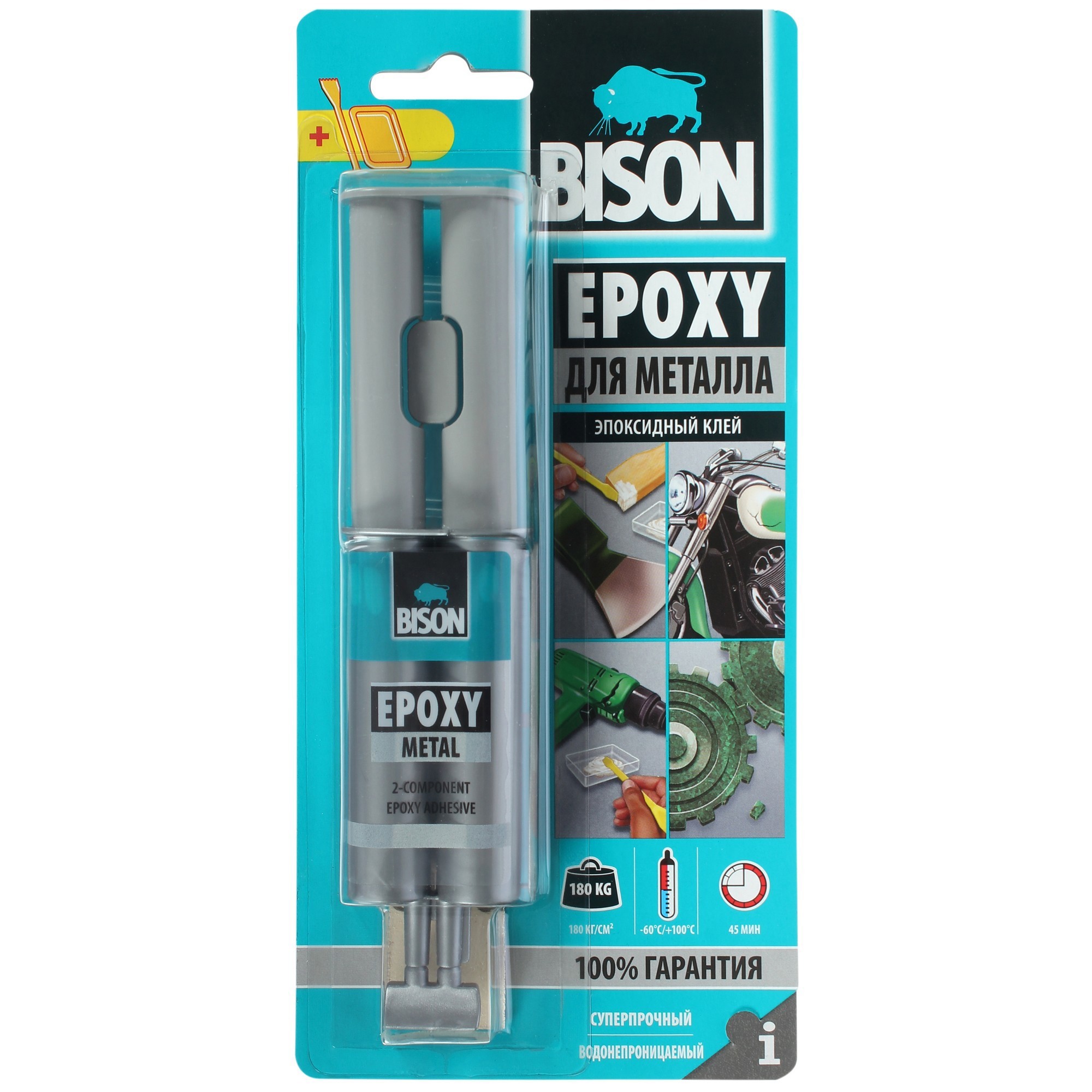 Клей эпоксидный Bison Epoxy Metal, 24 мл ️ купить по цене 507 ₽ в ...
