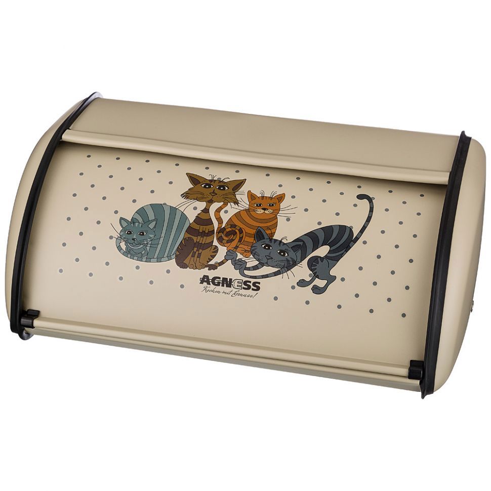 Хлебница Agness Озорные коты 938-050 ️ купить по цене 1 296 ₽ в Москве ...