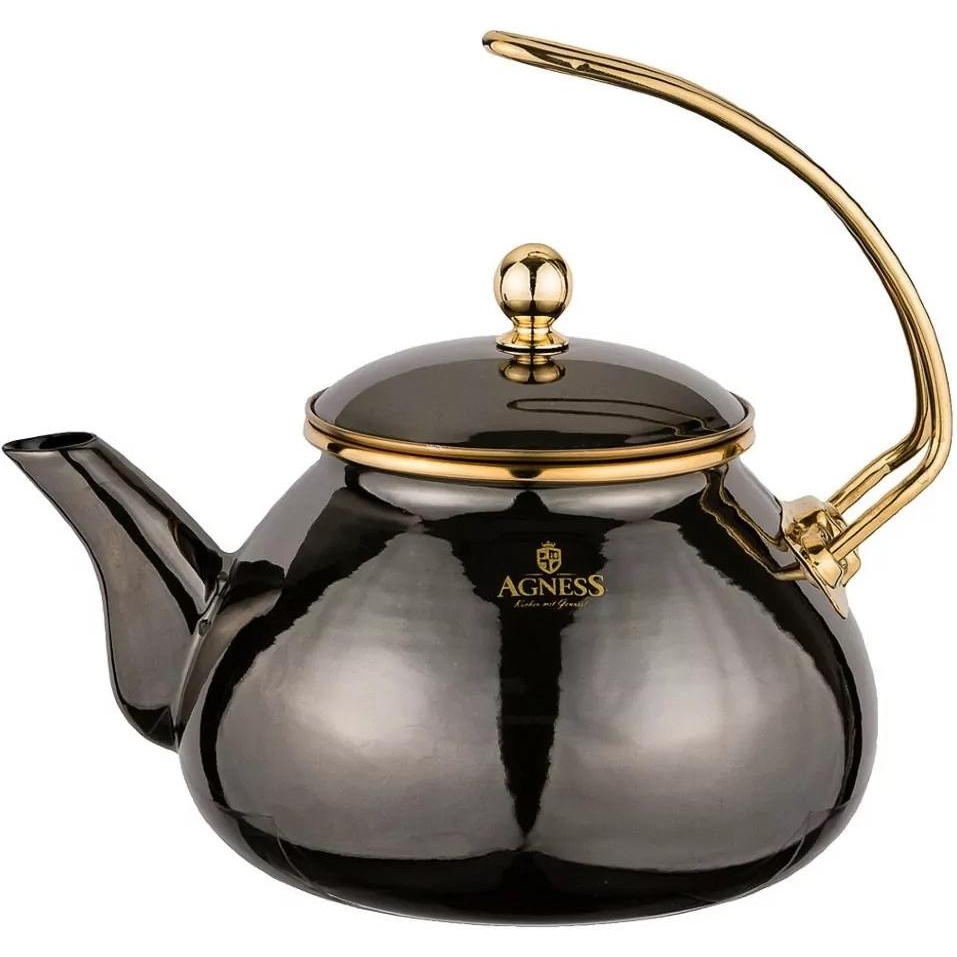 Чайник для плиты Agness 950-264 Черный ️ купить по цене 2816 ₽/шт. в ...