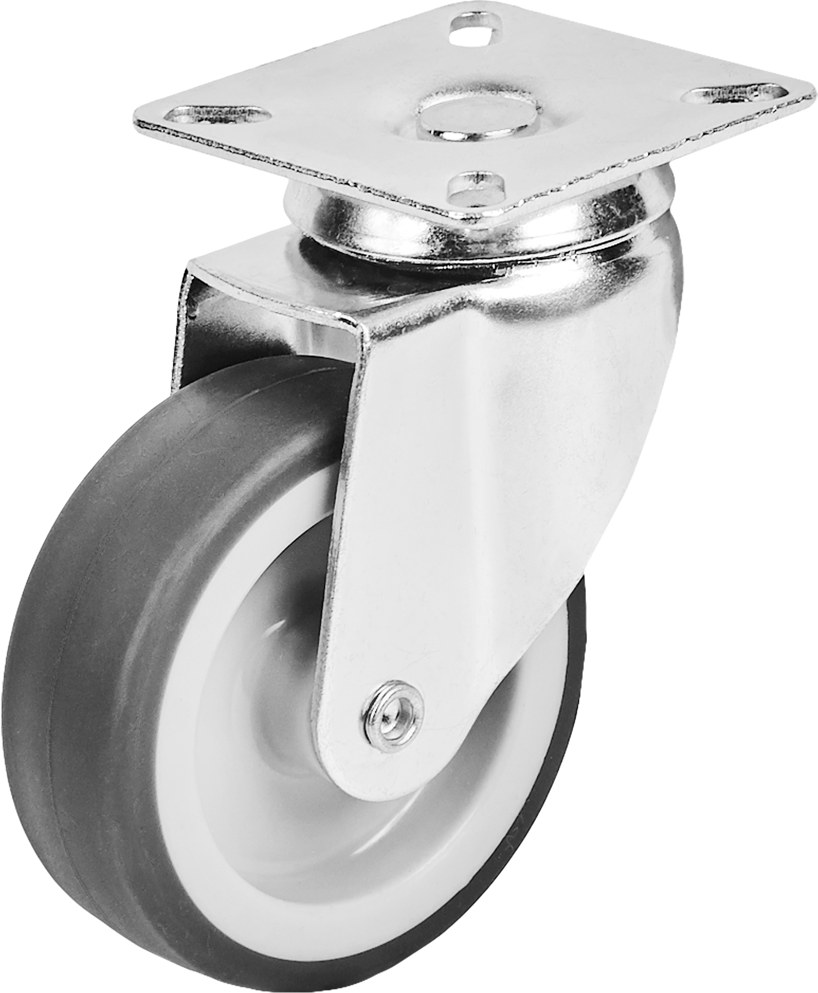 Колесо для оборудования поворотное Standers без тормоза площадка для твёрдого пола 75 мм до 60 ...