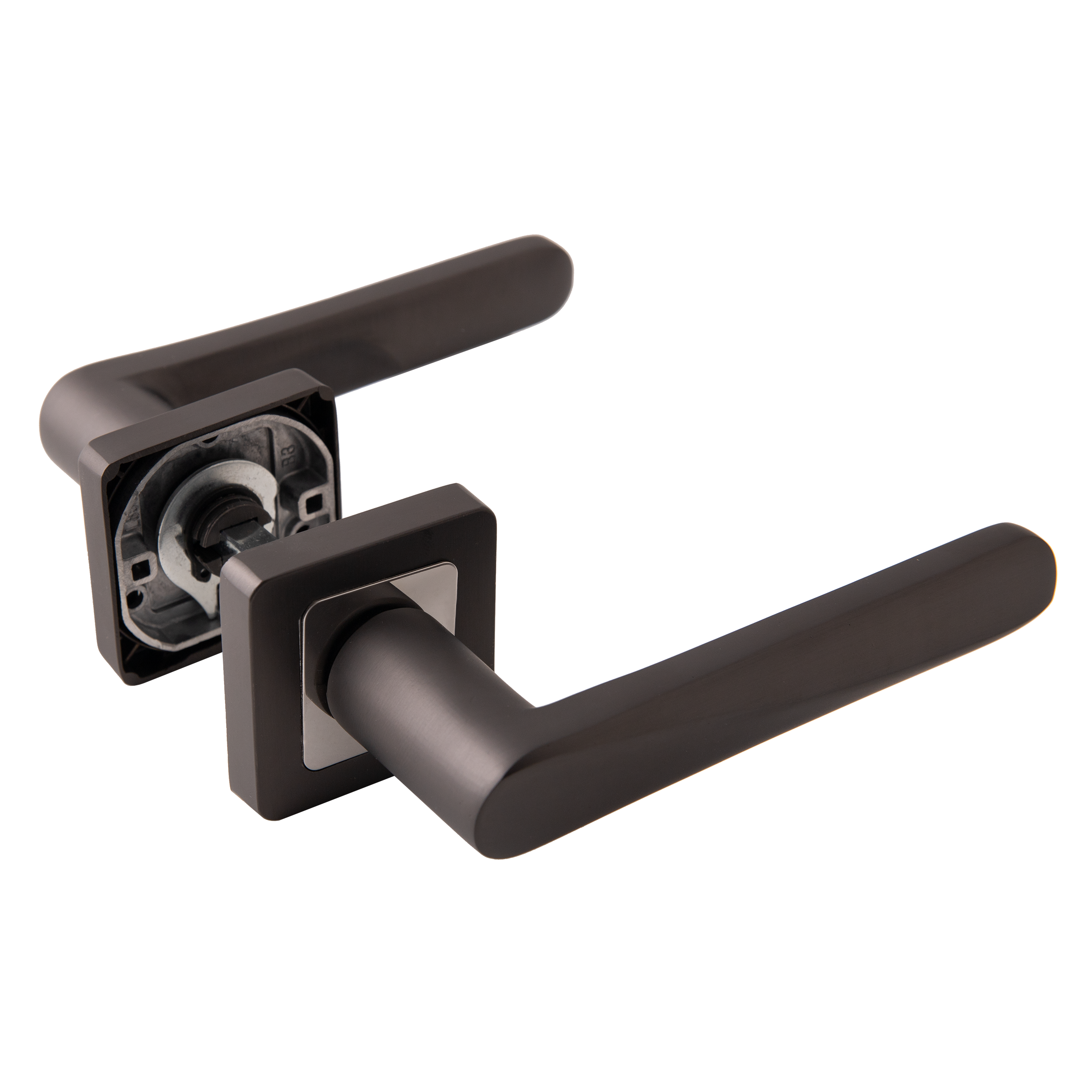 Дверные ручки Armex H-22114-A-GRF, без запирания, комплект, цвет графит ️ купить по цене 358 ...
