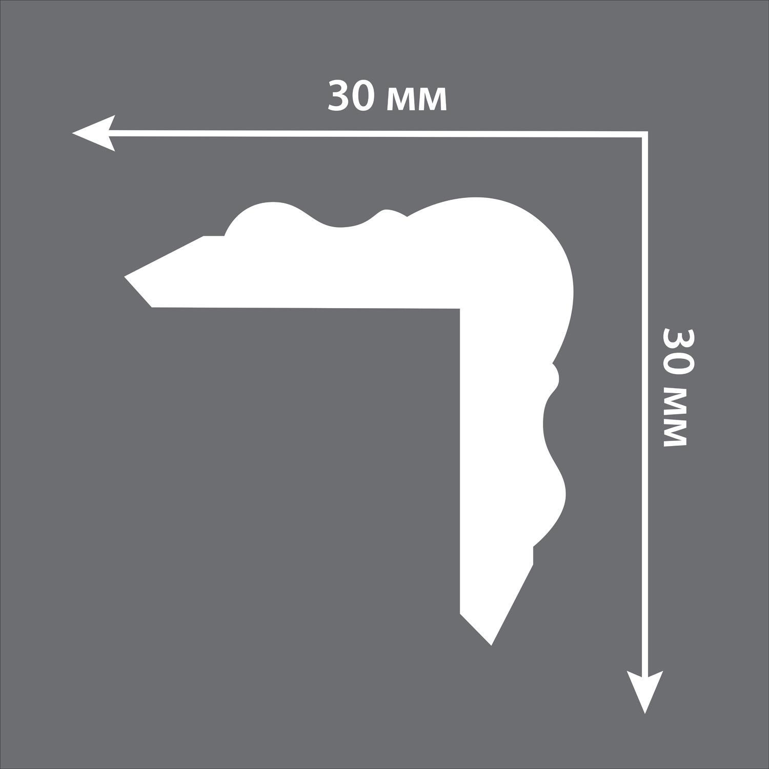 Угловой плинтус Stenopol C703, 30*30*2000мм ️ купить по цене 402 ₽ в ...