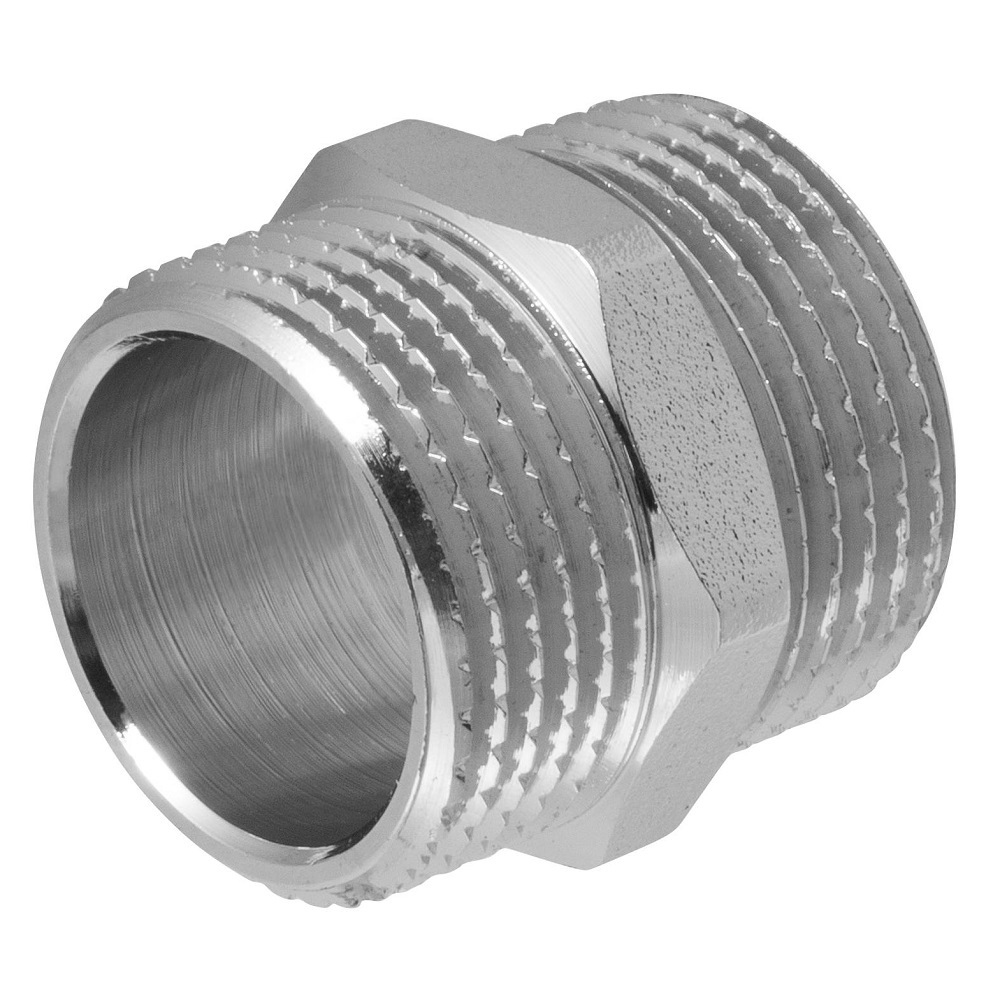 Ниппель-бочонок MPF 3/4" наружная-наружная резьба латунь ️ купить по ...