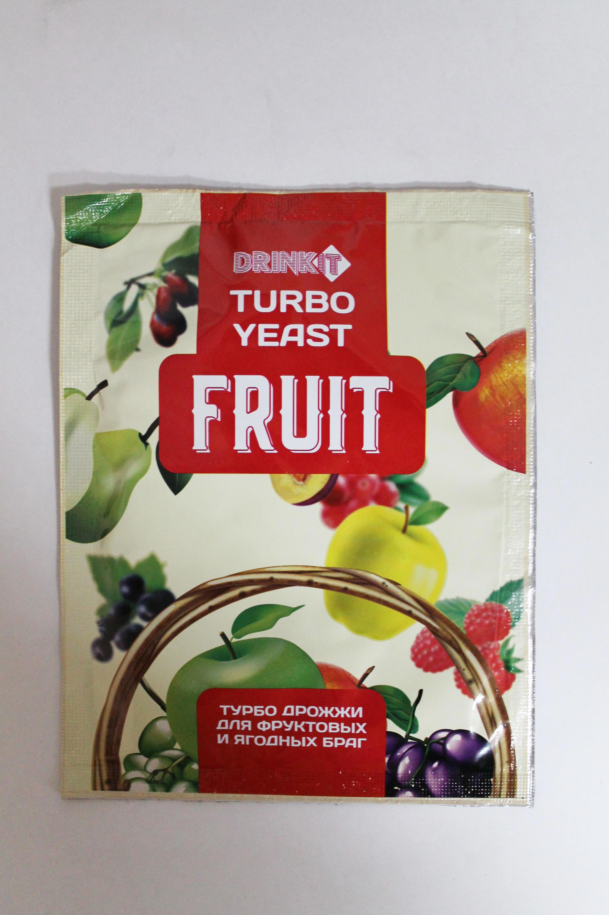 Спиртовые турбо-дрожжи для браги самогона из фруктов и ягод Drinkit ...