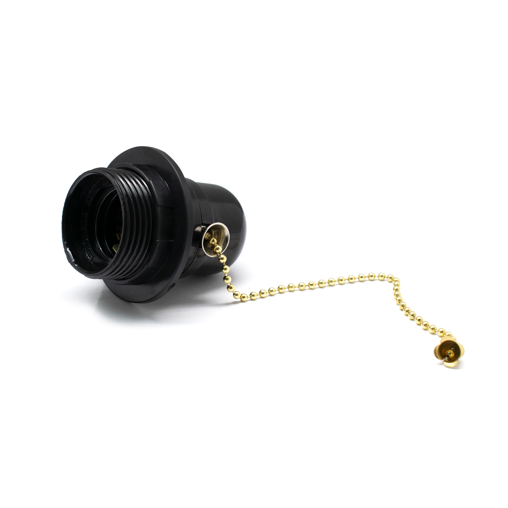 Патрон Oxion бакелитовый для лампы E27 с вытяжным выключателем цвет ...