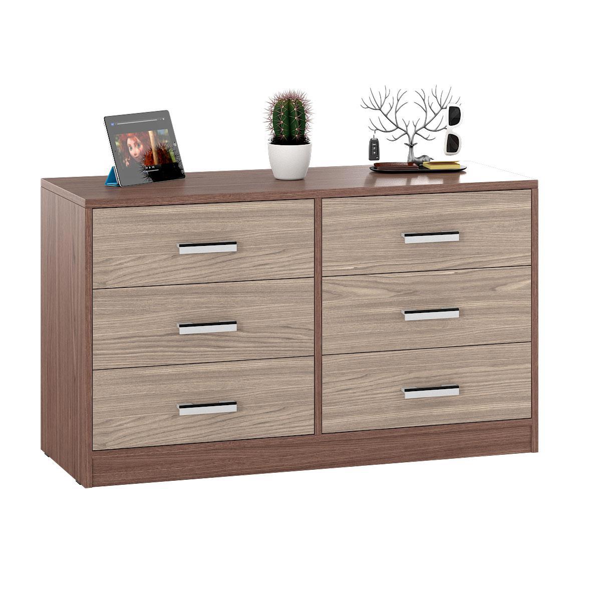 Комод Мебельный двор 6 ящиков 120x45x70 см ЛДСП цвет темно-бежевый ️ ...