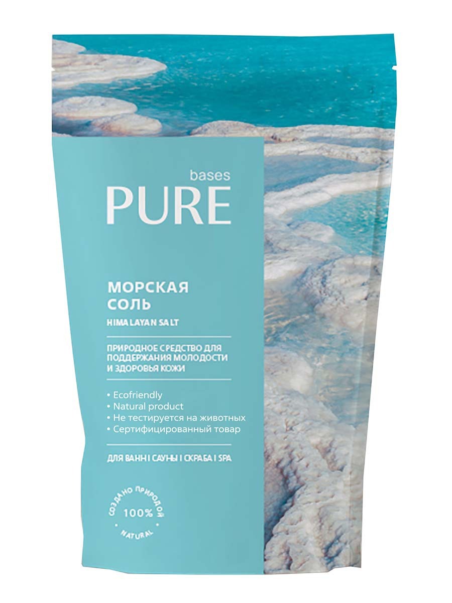 Морская соль для ванны Pure Bases 1000 г ️ купить по цене 277 ₽/шт. в Москве с доставкой в ...
