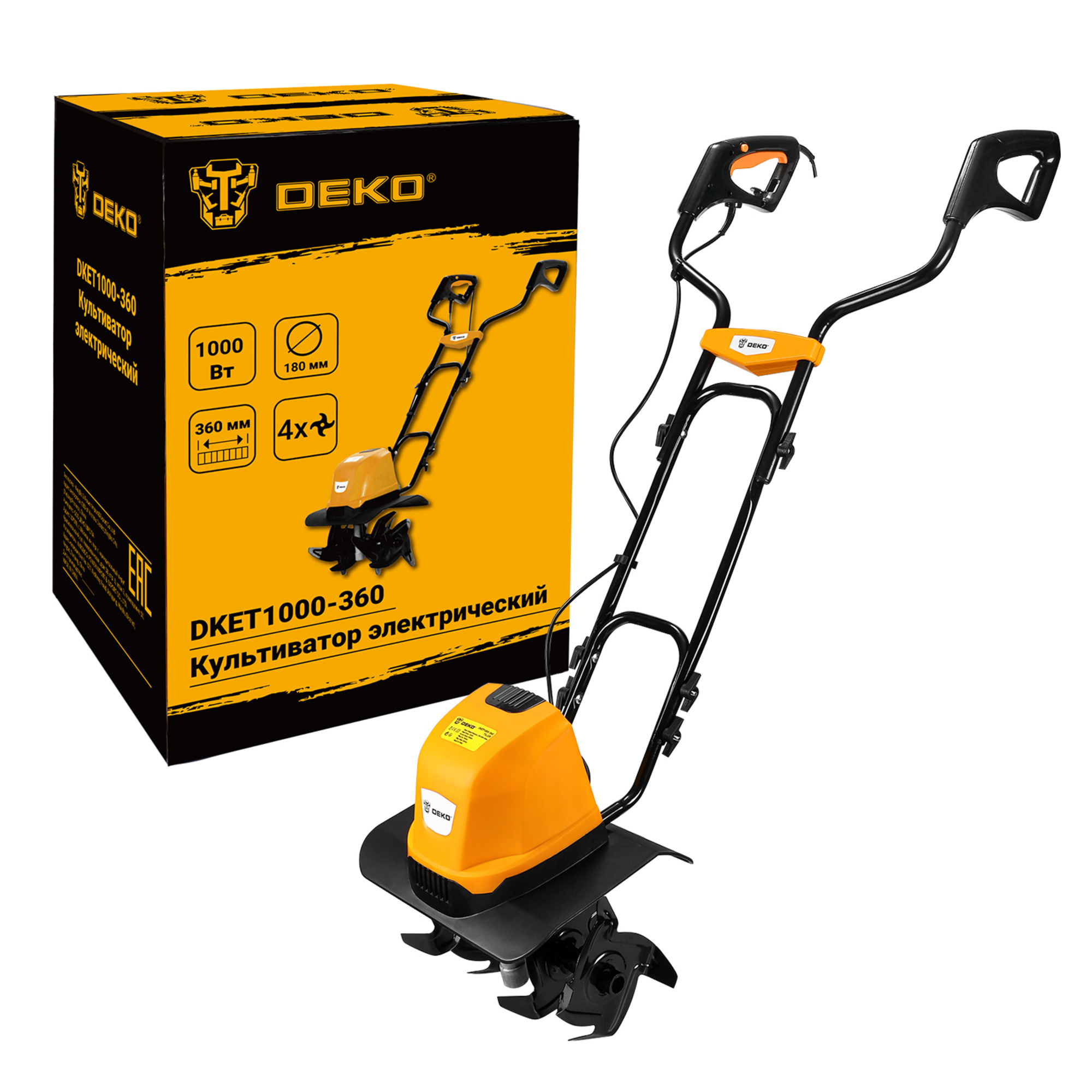 Культиватор электрический Deko DKET1000-360 1000 Вт ️ купить по цене ...