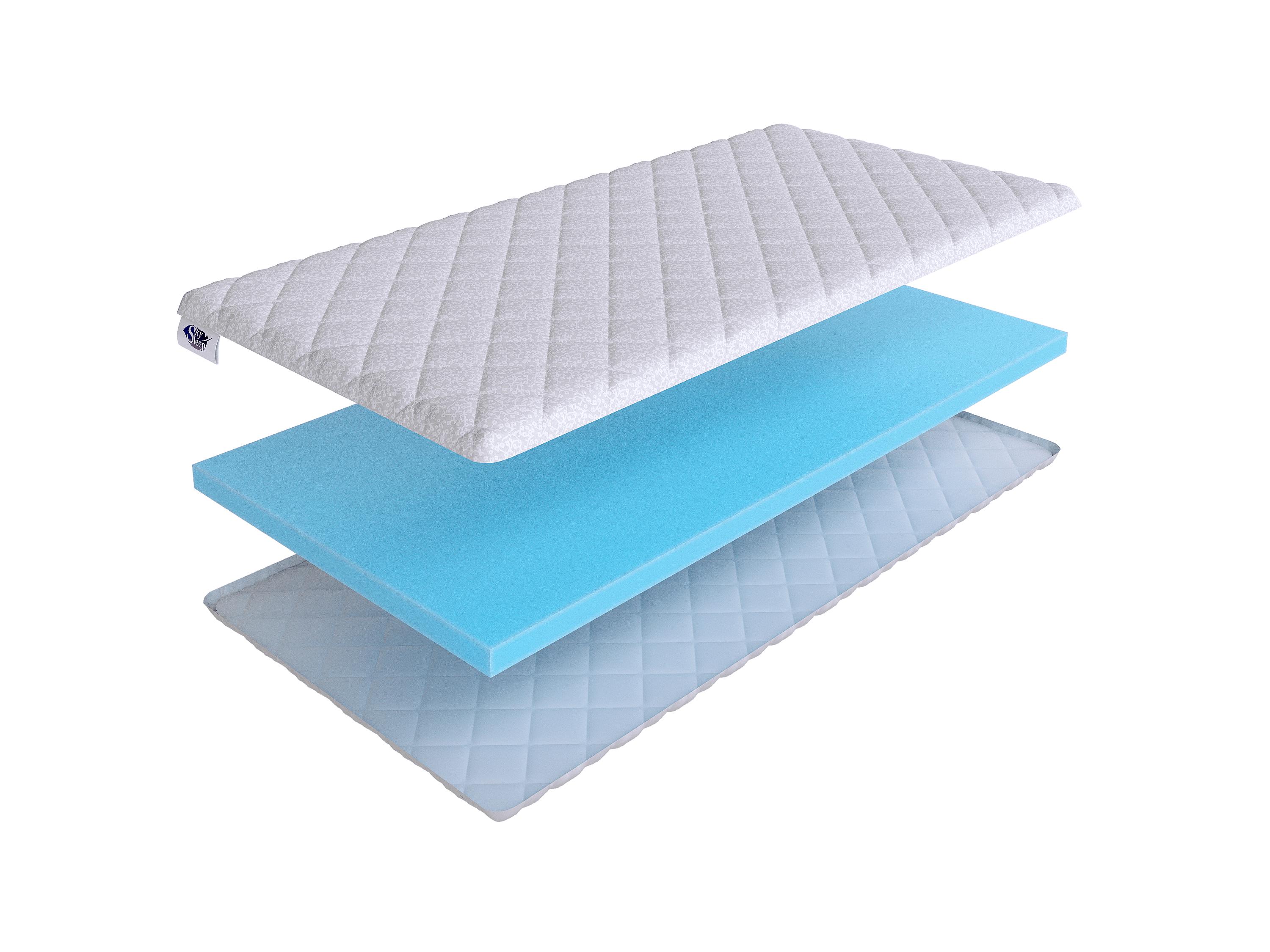 Тонкий матрас SkySleep Orto 5 на кровать тахту 160x195 см, беспружинный ...