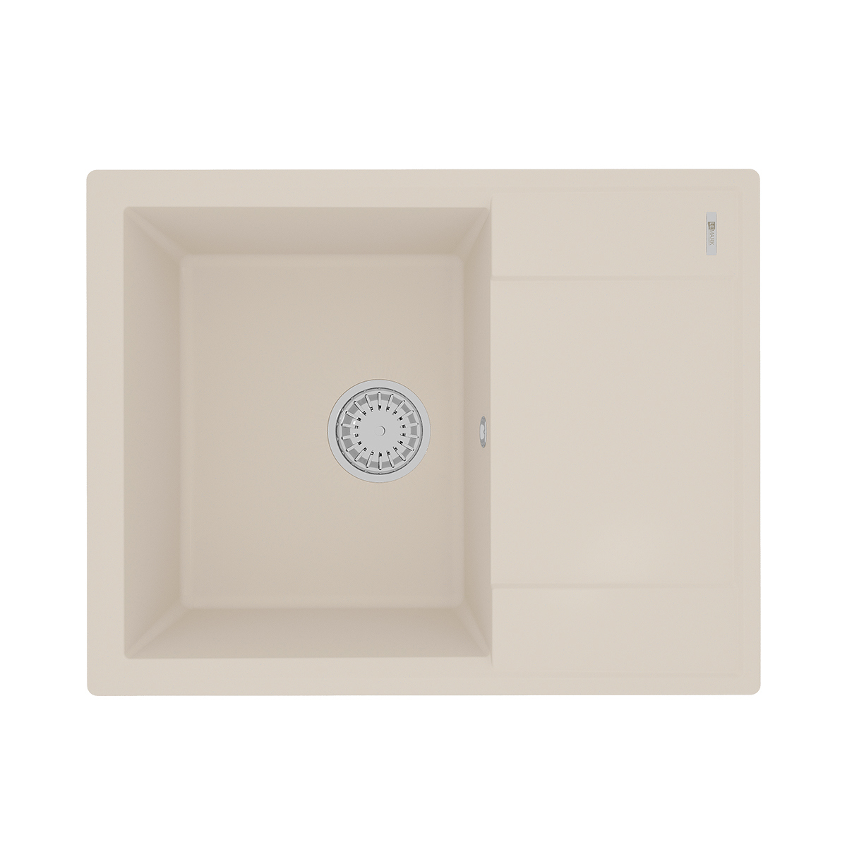Врезная мойка Lemark Imandra 640 50x64x20 см кварцевый песок цвет шампань ️ купить по цене 18 ...