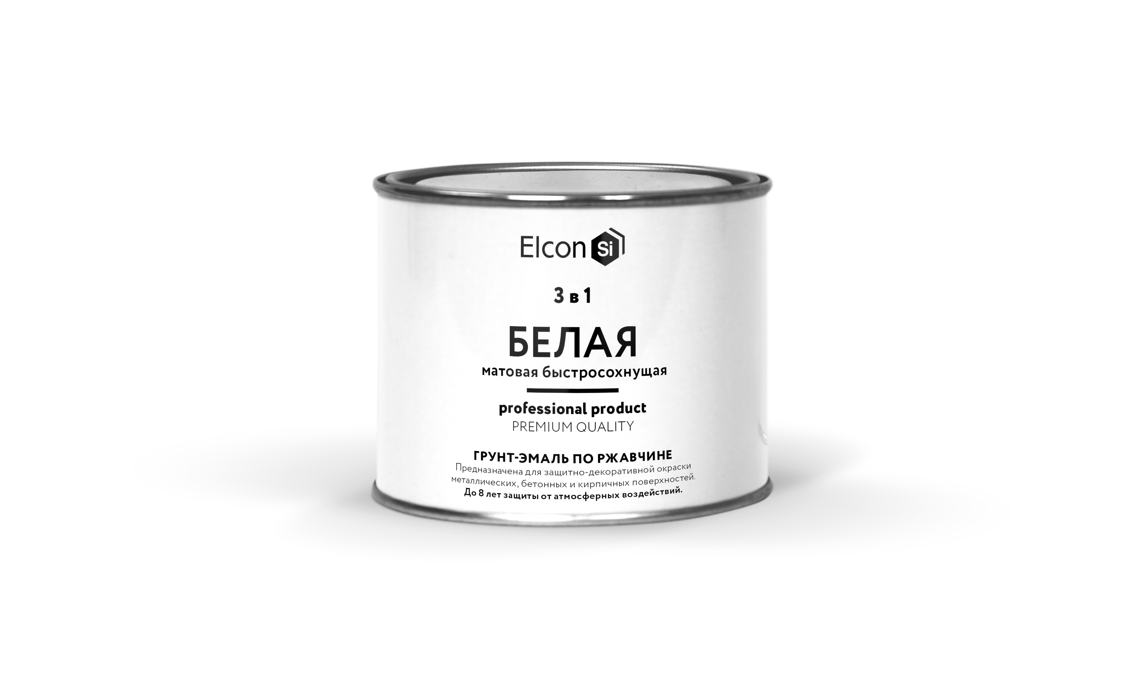 Грунт-эмаль 3 в 1 ELCON 00-00462640 цвет белый 0.4 л ️ купить по цене 526 ₽ в Москве с доставкой ...