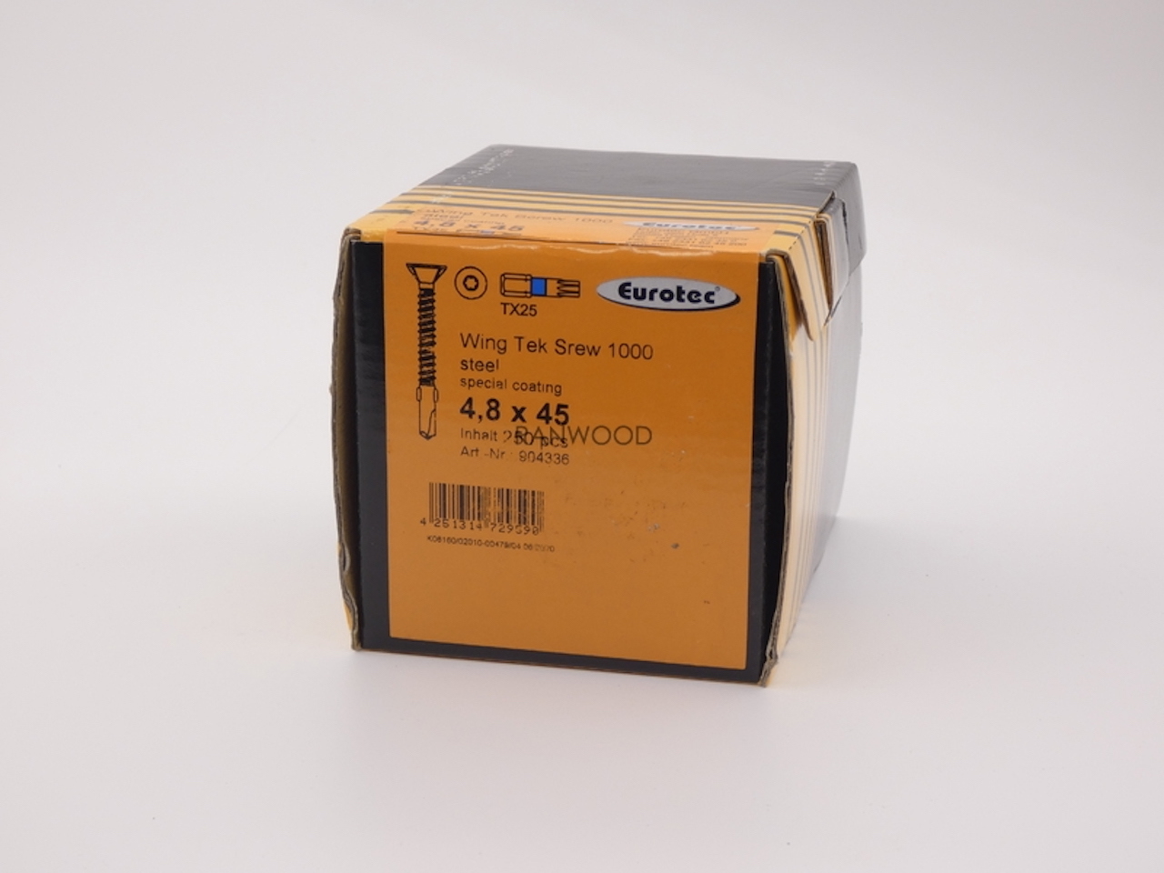 Шуруп 4.8x45 флюгель дер.-мет. 1000+ EuroTec 250 шт ️ купить по цене ...