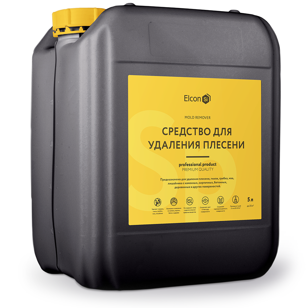 Средство для удаления плесени Elcon 00-00462960 5 л ️ купить по цене 1 008 ₽ в Москве с ...