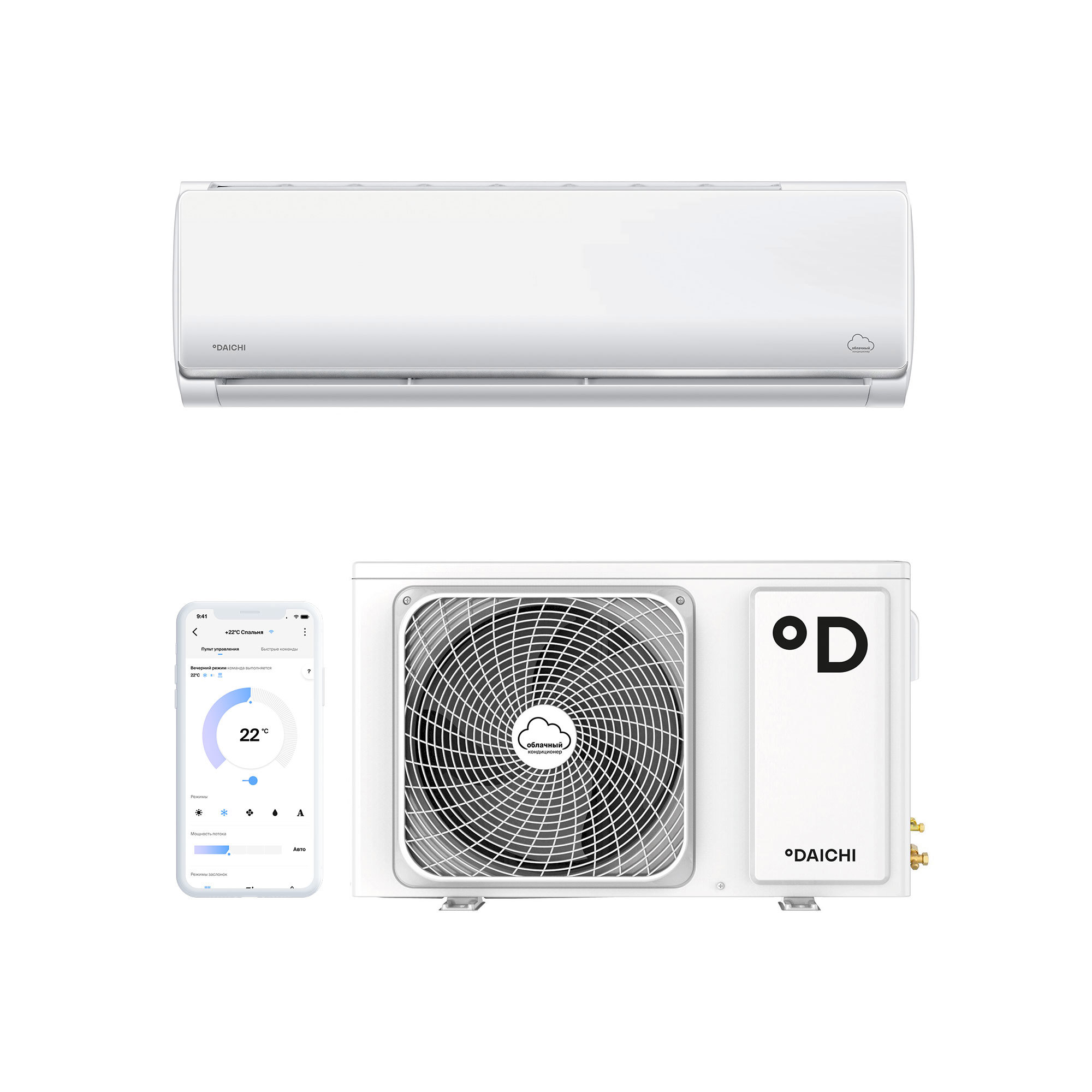 Сплит-система облачная Daichi Alpha A20AVQ1/A20FV1_UNL 7K BTU ...