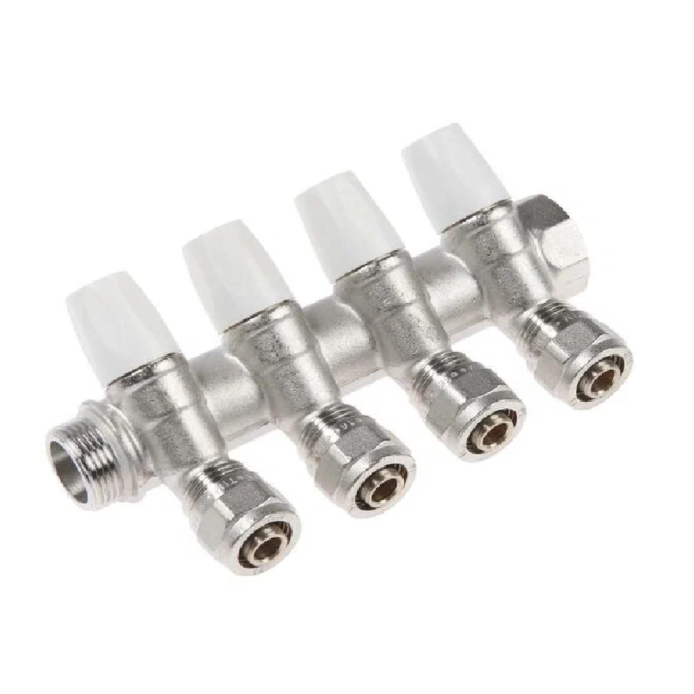 Коллектор 45° Tim&Zeissler с кран-буксами 3/4"х 16 4 выхода MR135N-3/4-C-4 ️ купить по цене 1 ...