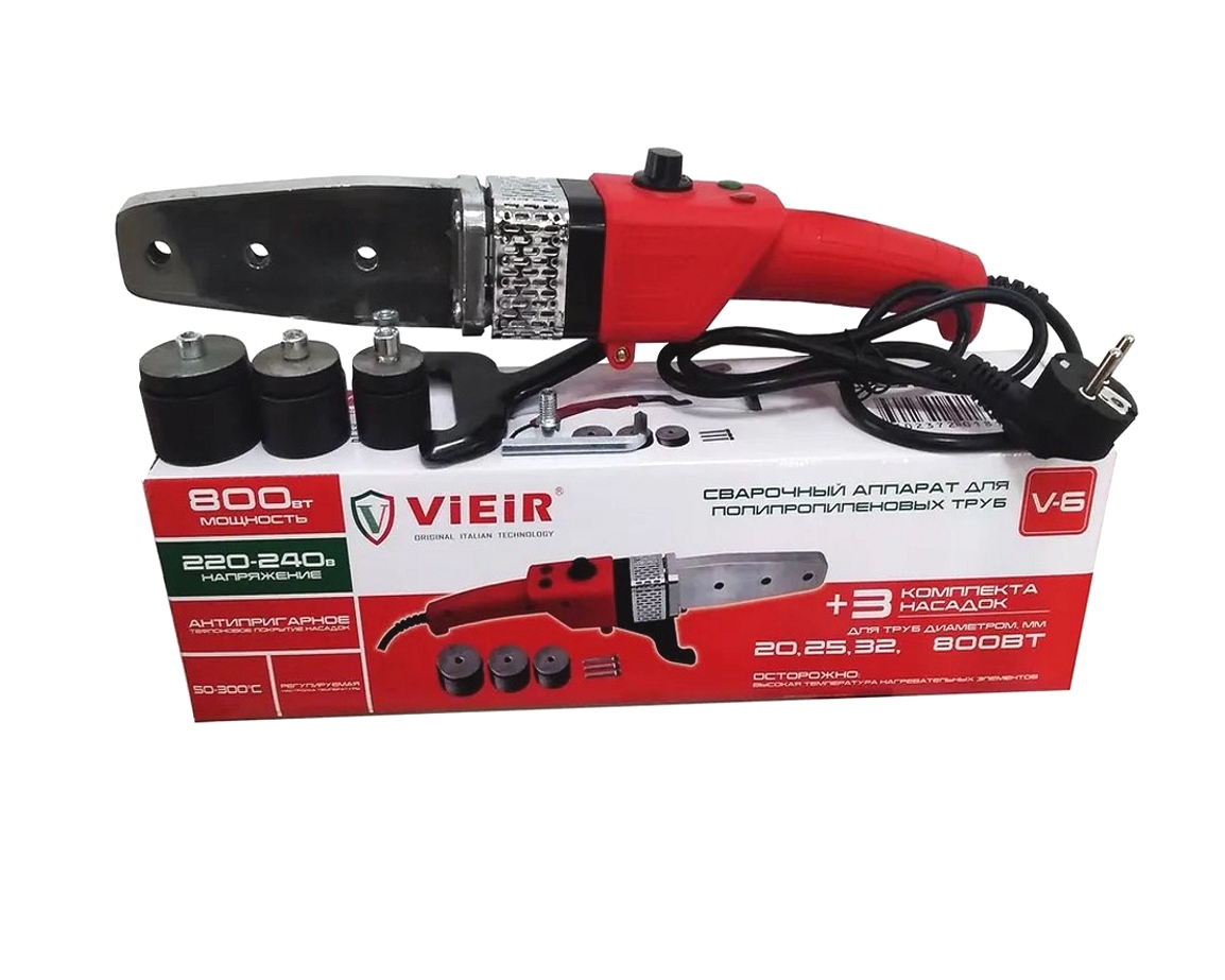 Аппарат для сварки полипропиленовых труб и фитингов Vieir V-6 800 Вт Ø 20-32 мм ️ купить по цене ...