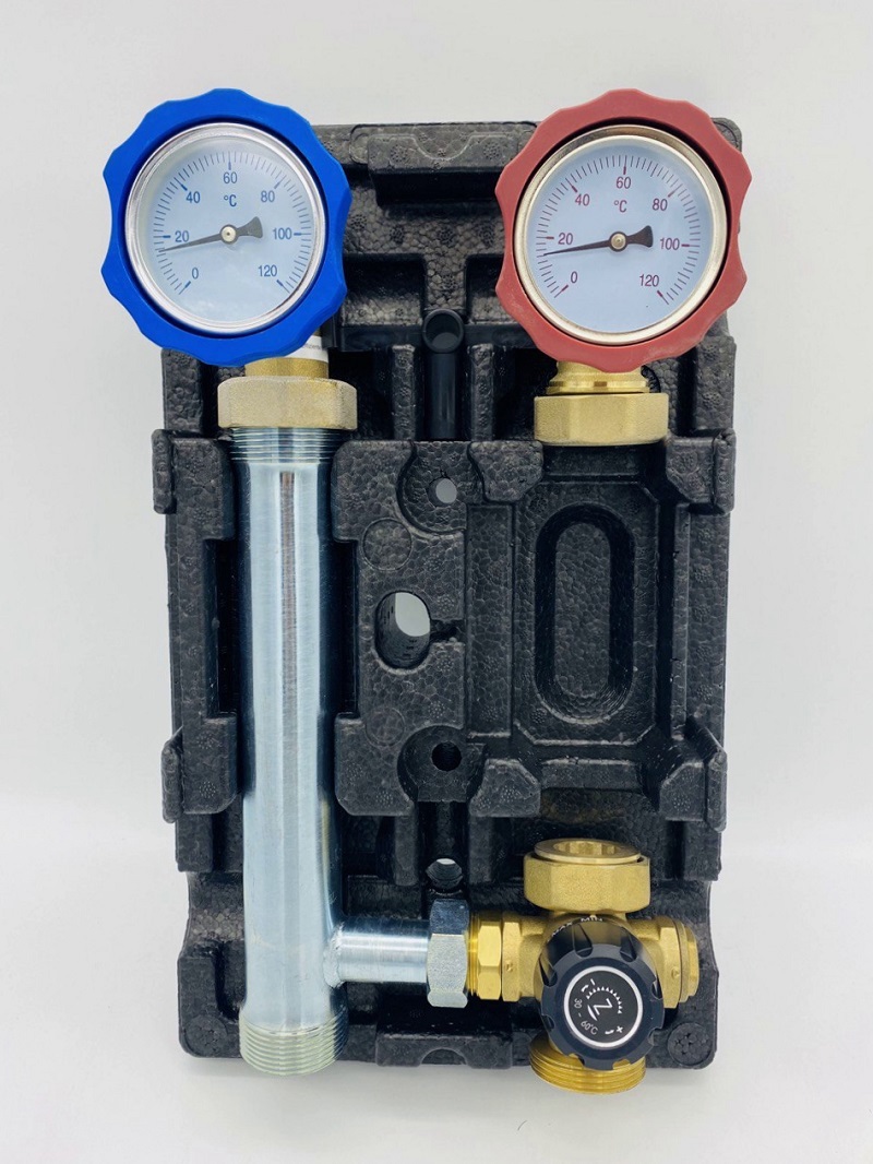 Насосная группа быстрого монтажа Zeissler NG-TK-0101 с трёхходовым термостатическим смесительным ...