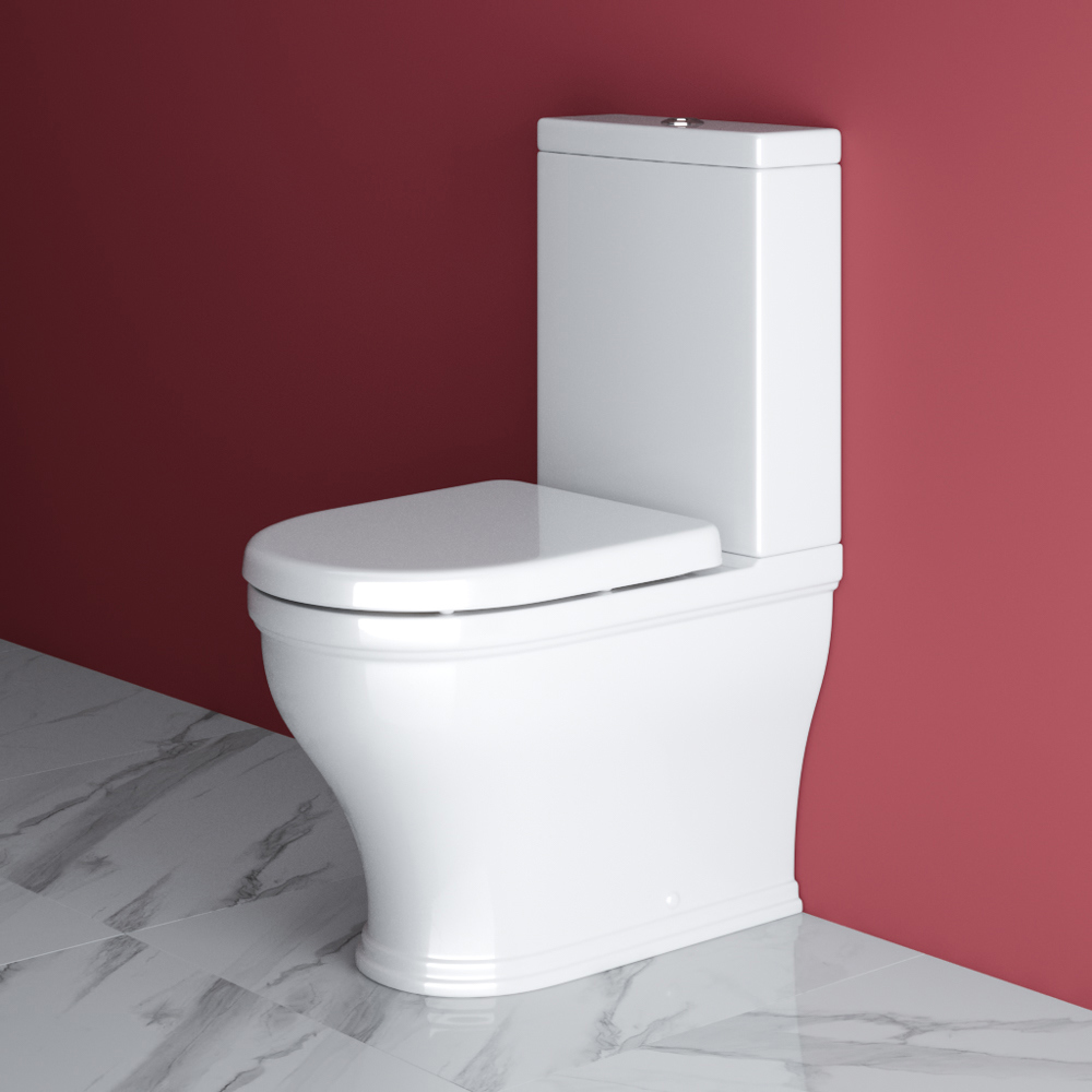 Унитаз-компакт Cezares CZR-165-CPR/CZR-6045-SC горизонтальный выпуск ...