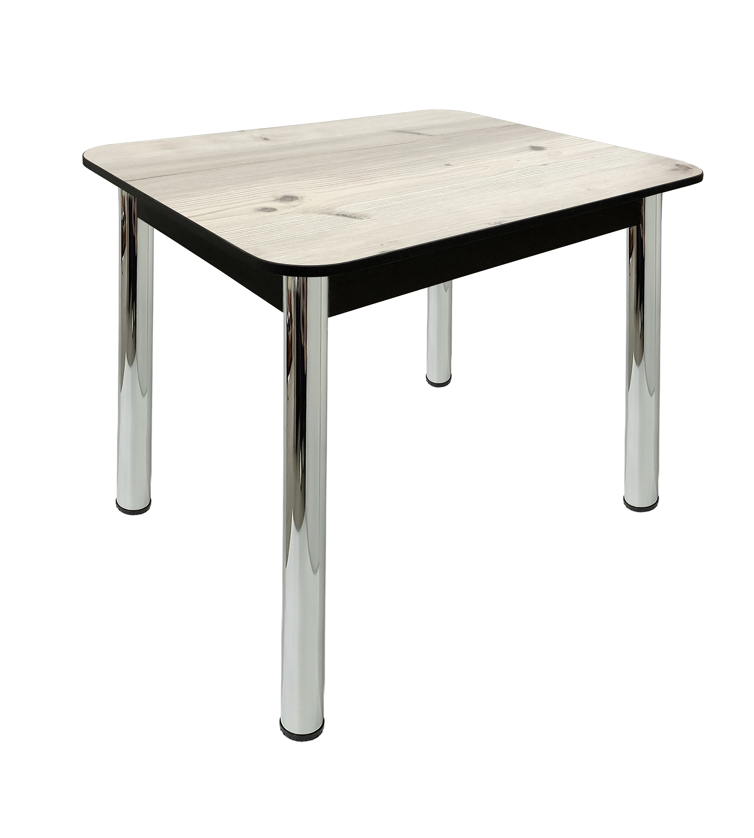 Стол кухонный прямоугольный Астола Дублин Хром 80x60 см HPL пластик ...