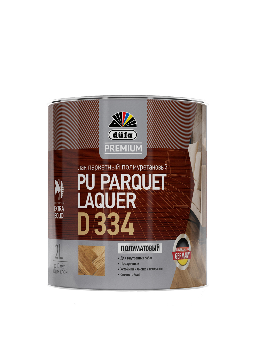 Паркетный лак Dufa Premium pu parquet laquer d334 полуматовый ...