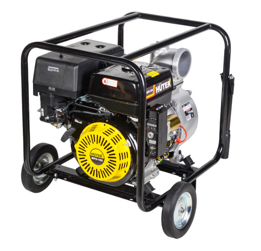 Мотопомпа MPD-100 Huter 15 л.с. 108000 л/ч ️ купить по цене 50 520 ₽ в ...