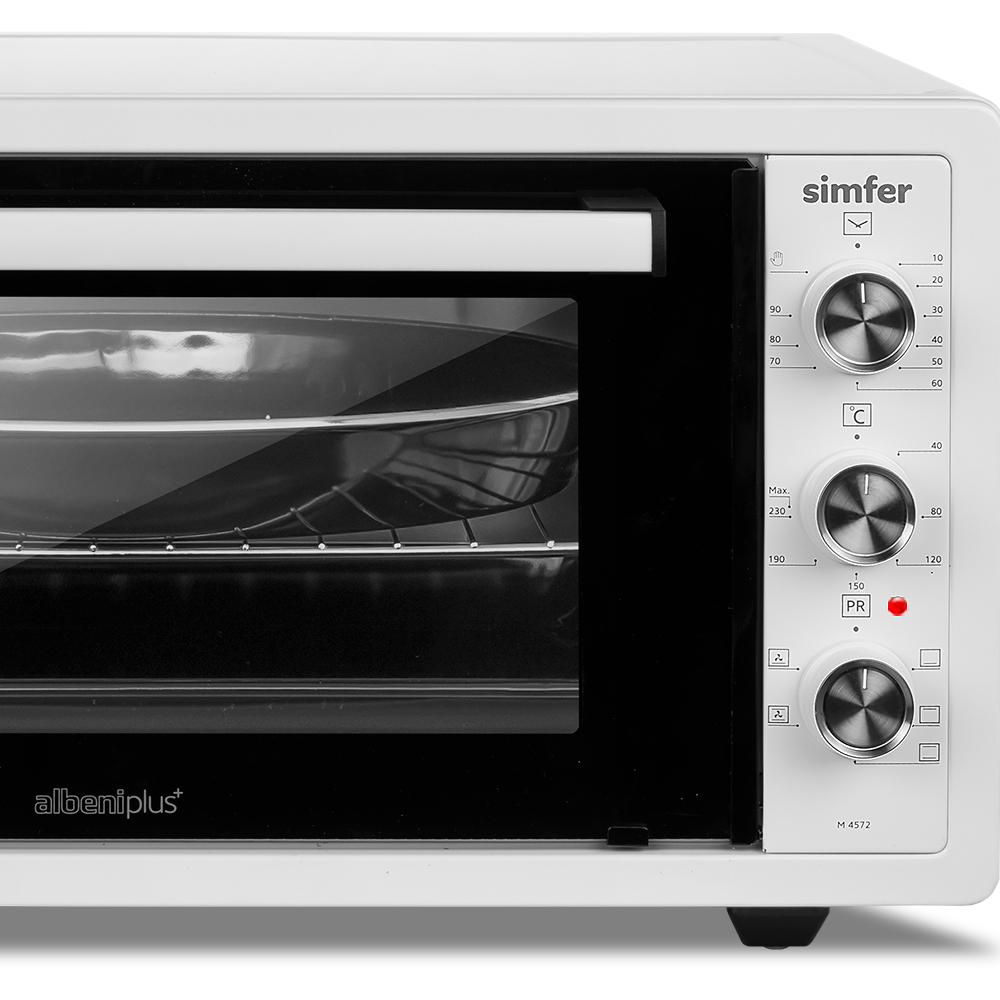 Электропечь Simfer M4572 59x33x47 см 1400 кВт цвет белый ️ купить по цене 17 690 ₽ в Москве с ...