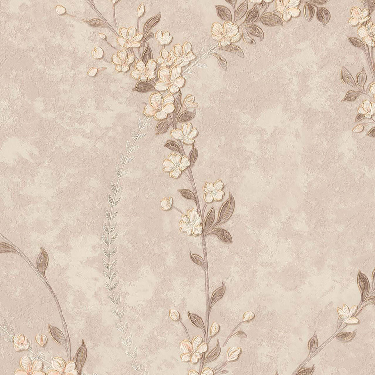 Обои флизелиновые Московская обойная фабрика Офелия 1.06 м бежевые 4264 ...