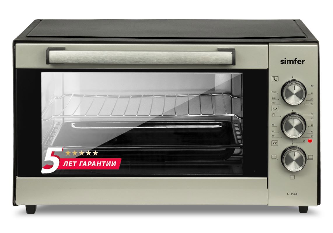 Электропечь Simfer M3528 49.5x30x36 см 1300 кВт цвет серебристый ️ купить по цене 9490 ₽/шт. в ...