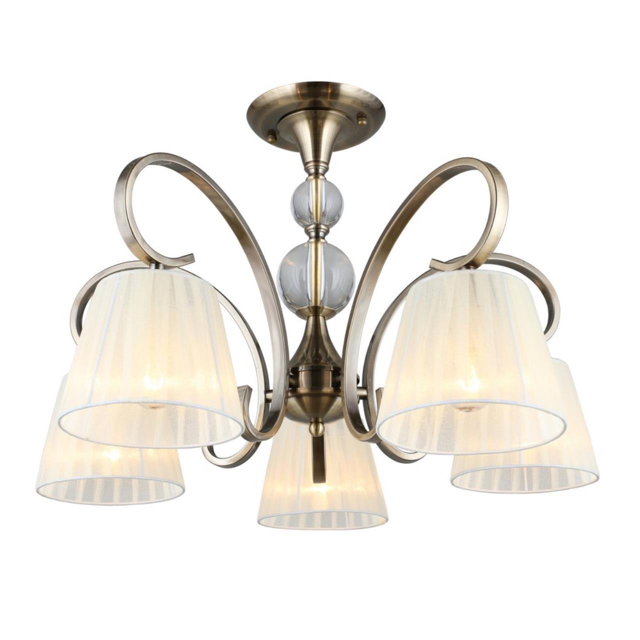 Люстра потолочная Omnilux Oml-150-30165 5 ламп 10 м² цвет бронза ️ ...