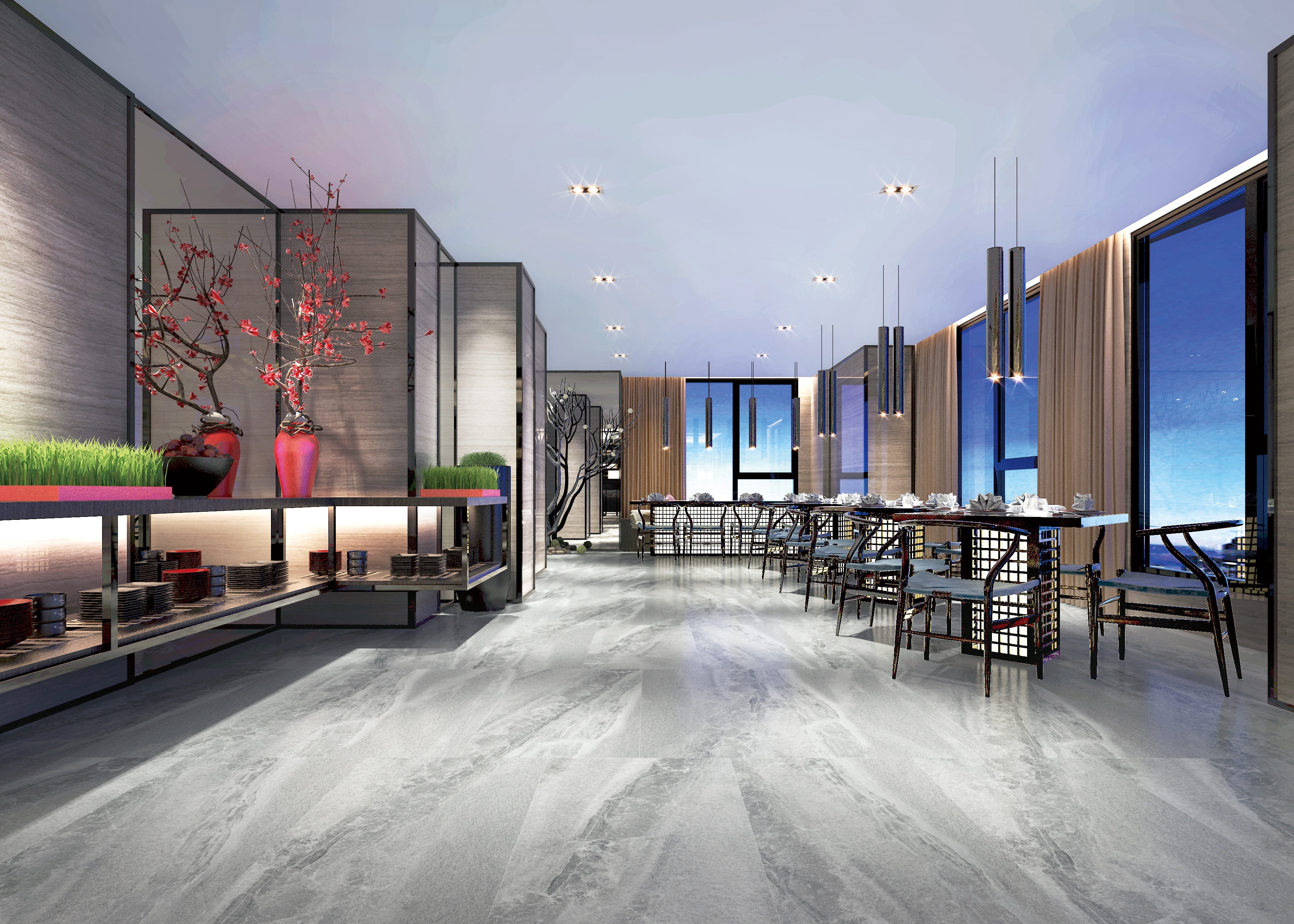 Керамогранит BASCONI HOME Slate Grey BHW-0007 60x120 м 1.44 м² цвет серый, серебристый, цена за ...