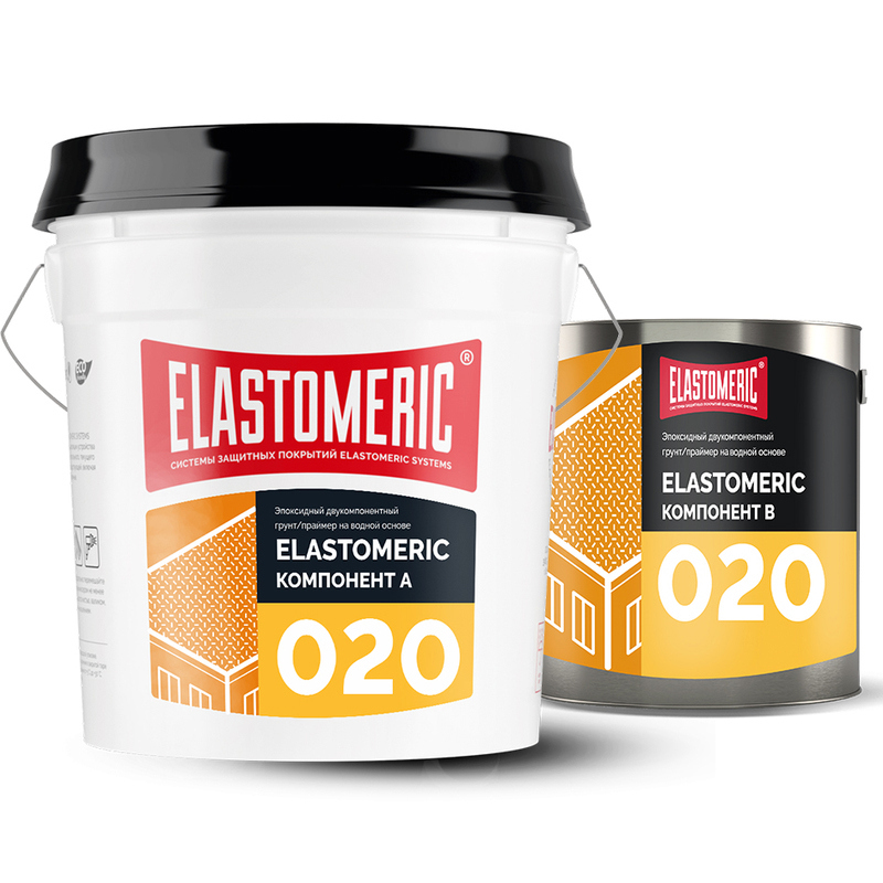 Грунтовка эпоксидная на водной основе Elastomeric Systems 020 бесцветный 15л ️ купить по цене 20 ...
