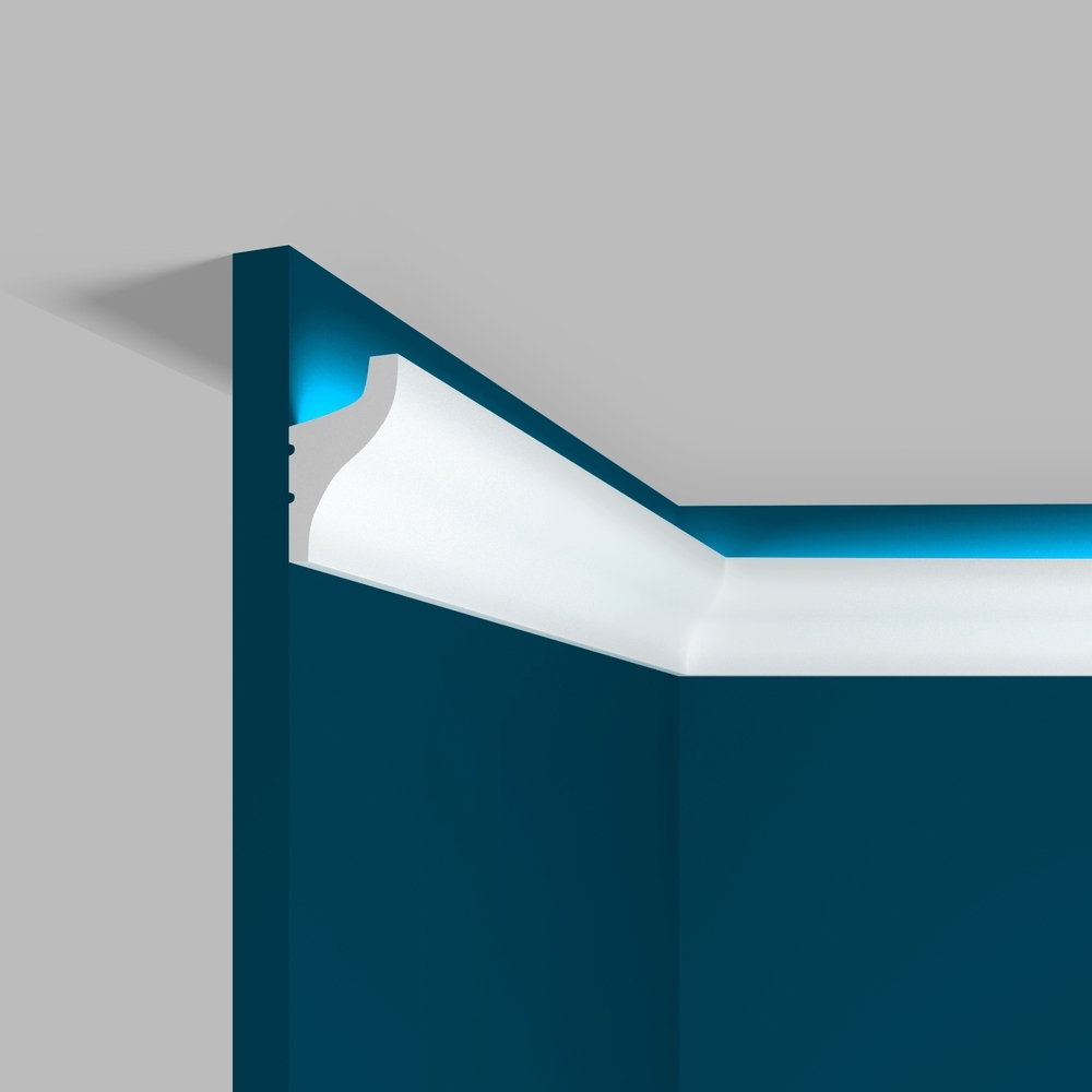 Плинтус потолочный Перфект plus P95 на потолок дюрополимер белый ...