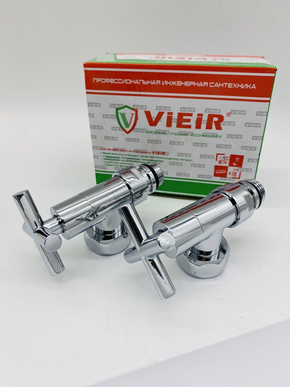 Кран для полотенцесушителя угловой Vieir 2000000302249 1/2"x1" НР-ВР латунь 2 шт ️ купить по ...