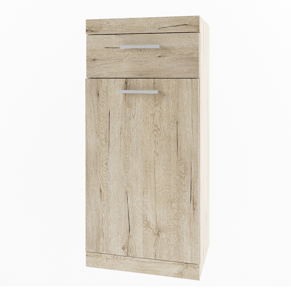 Тумба Anrex Oskar 1D1Sh 1 ящик 45.10x35.10x98.30 ЛДСП цвет дуб санремо ️ купить по цене 8 599 ...
