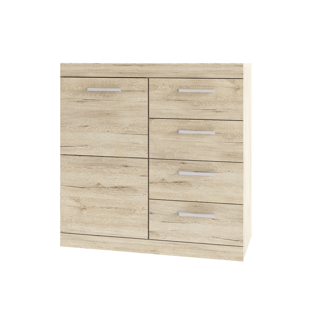Комод Anrex Oskar 1D4S 4 ящика 80.10x40x81 ЛДСП цвет дуб санремо ️ купить по цене 12 869 ₽ в ...