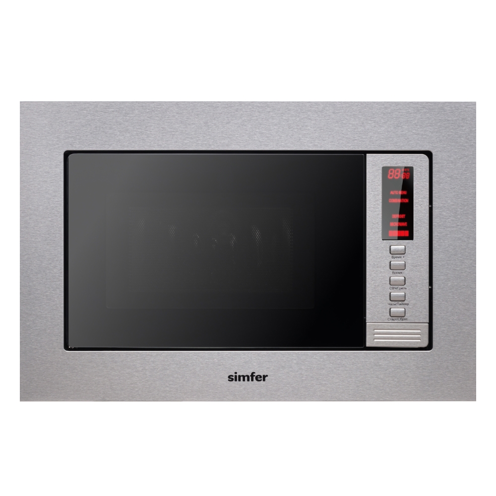 Встраиваемая микроволновая печь Simfer MD2210 20 л 59.2x30x38 см цвет серебристый ️ купить по ...