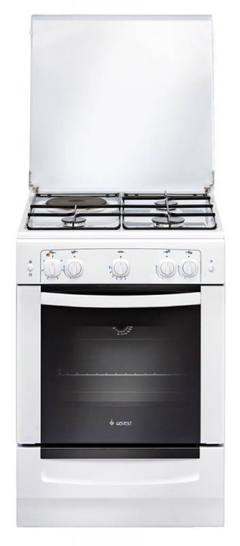 Газовая плита с духовкой Gefest ПГЭ 6110-01 60x85x60 см цвет белый ️ ...