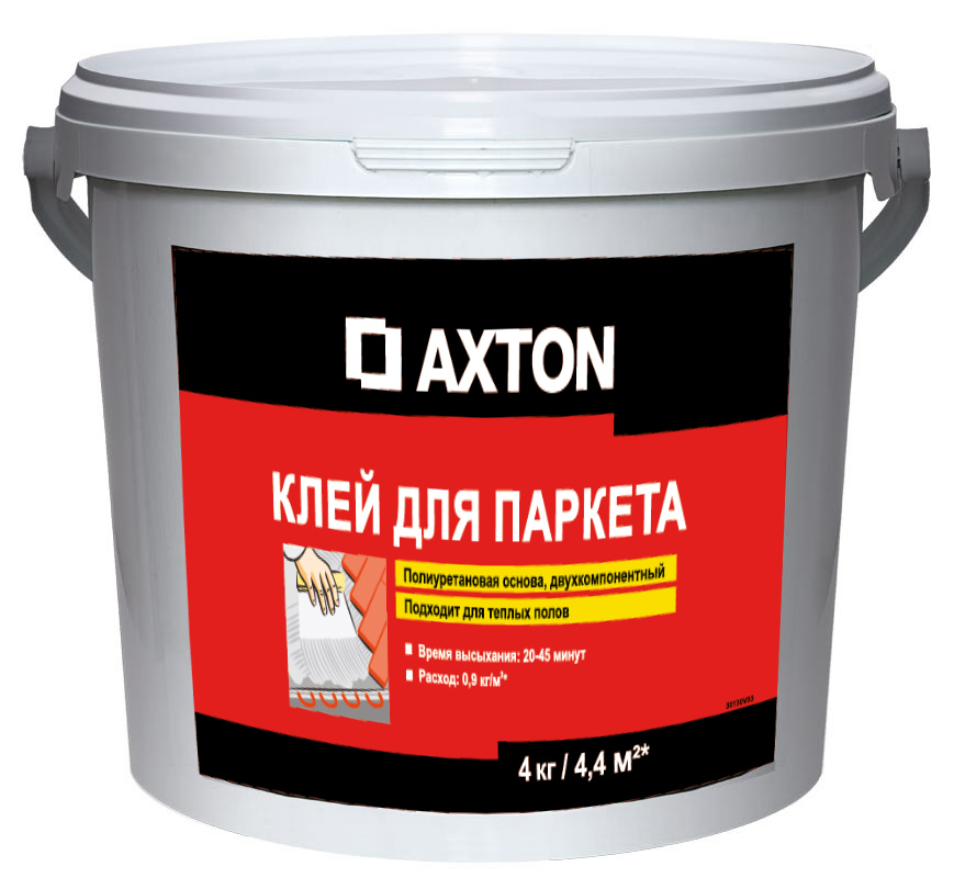 Клей для паркета Axton PU двухкомпонентный 4 кг ️ купить по цене 2380 ...