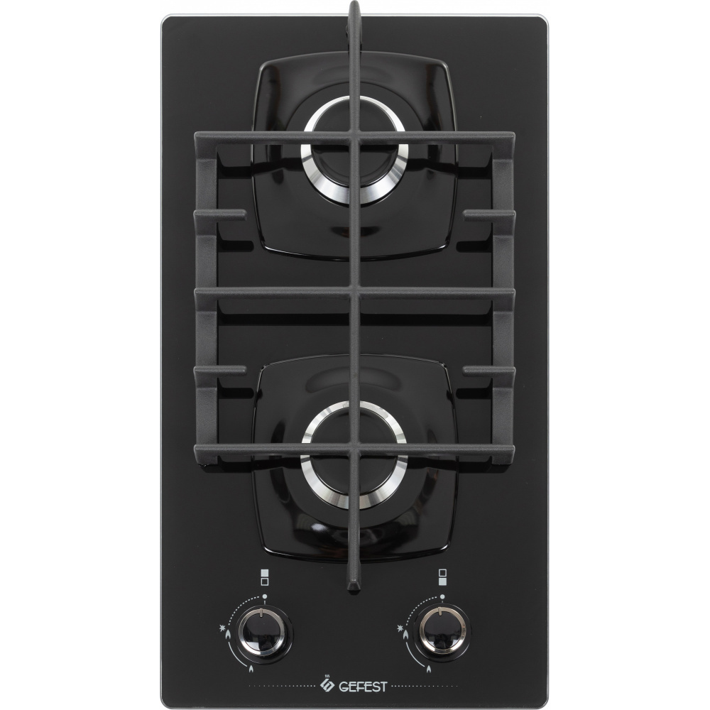 Газовая варочная панель Gefest ПВГ 2002 1061518 30 см 2 конфорки цвет черный ️ купить по цене ...