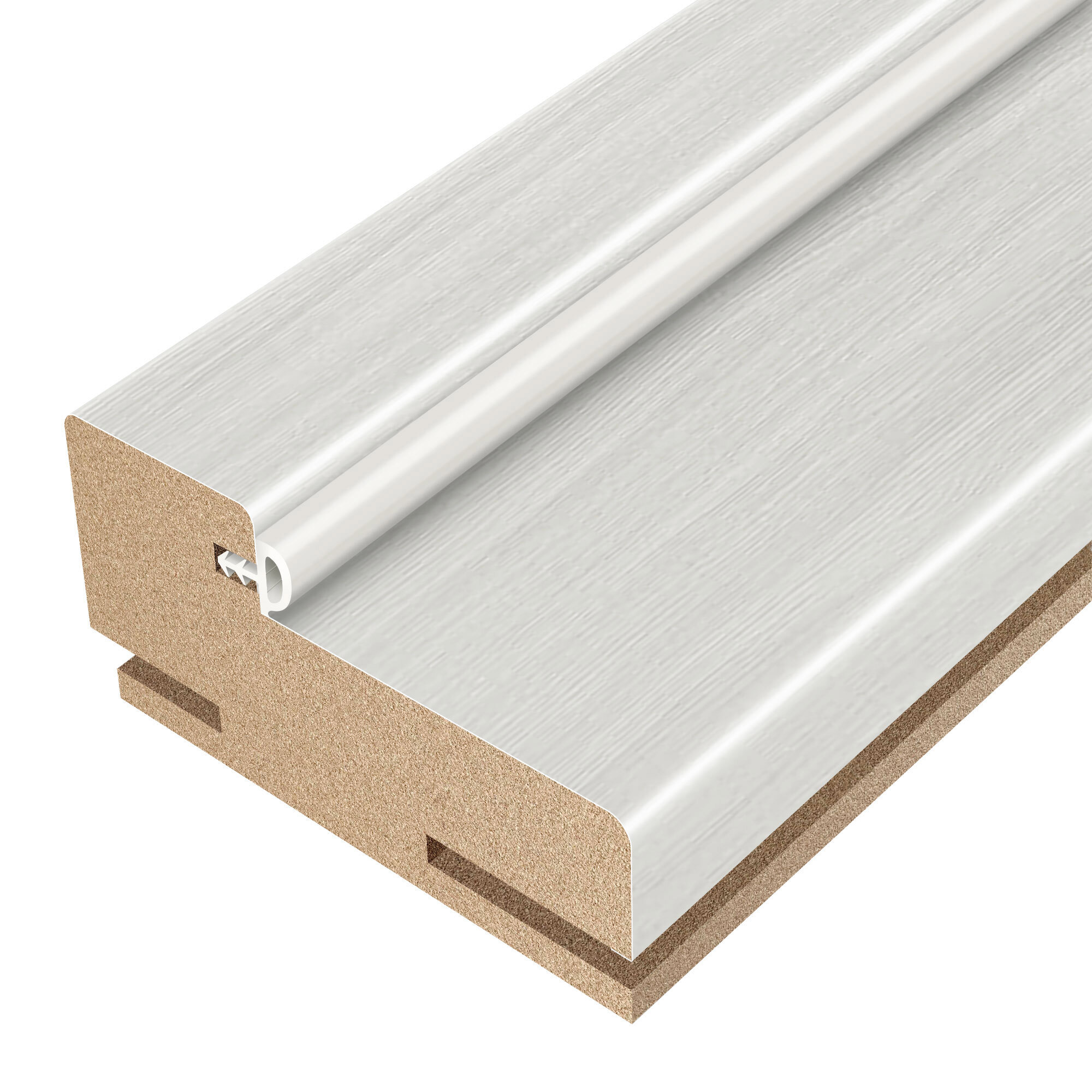 Комплект дверной коробки телескопический 2150x70x32 мм ПВХ цвет ...