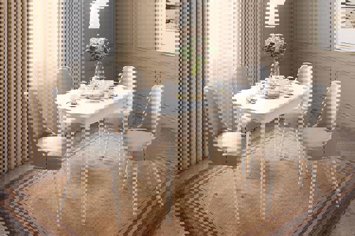 Кухонный стол овальный Mebelson 120x155.5 см МДФ цвет белый ️ купить по ...