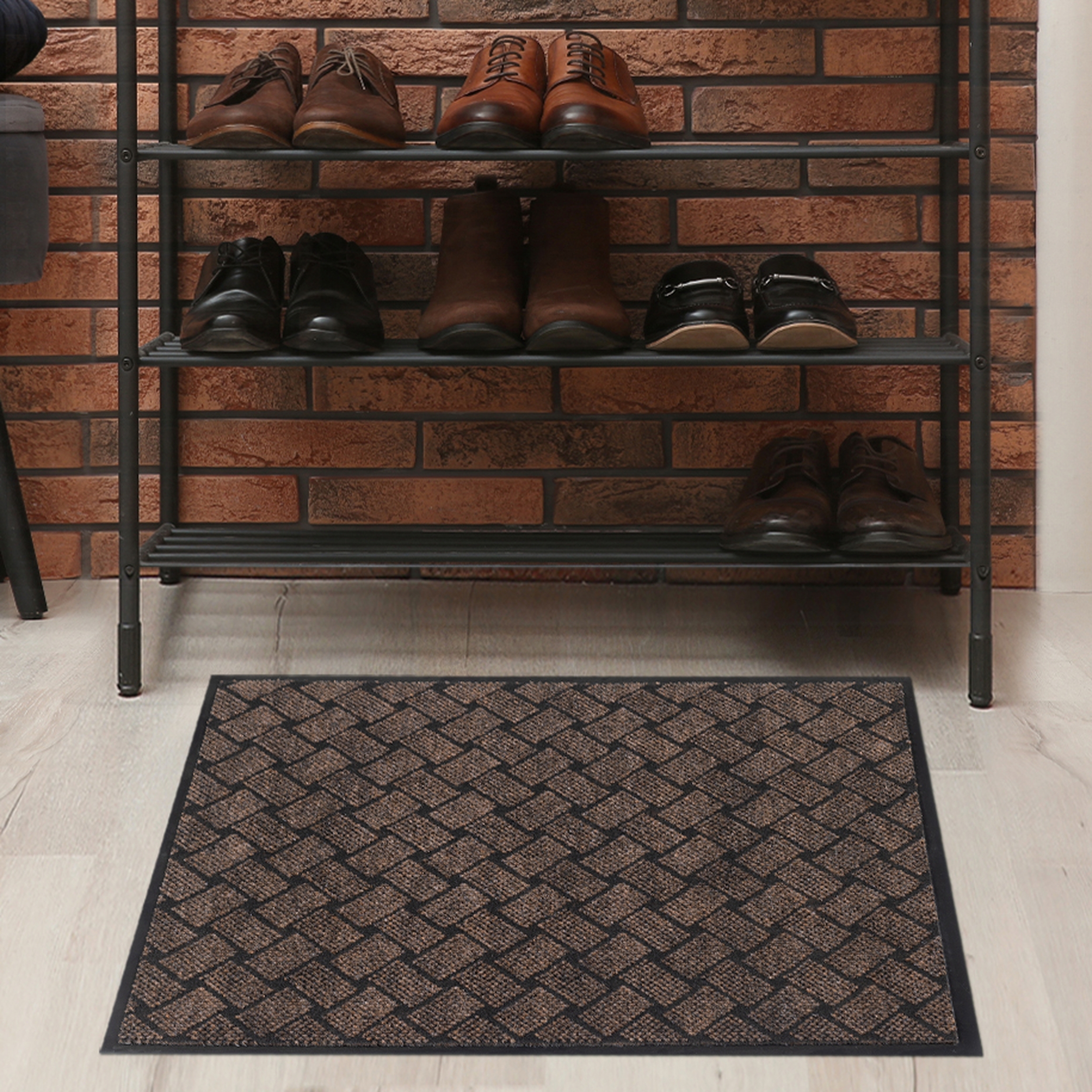 Коврик грязезащитный полиэстер Северин 60x90 см цвет бежевый ️ купить ...