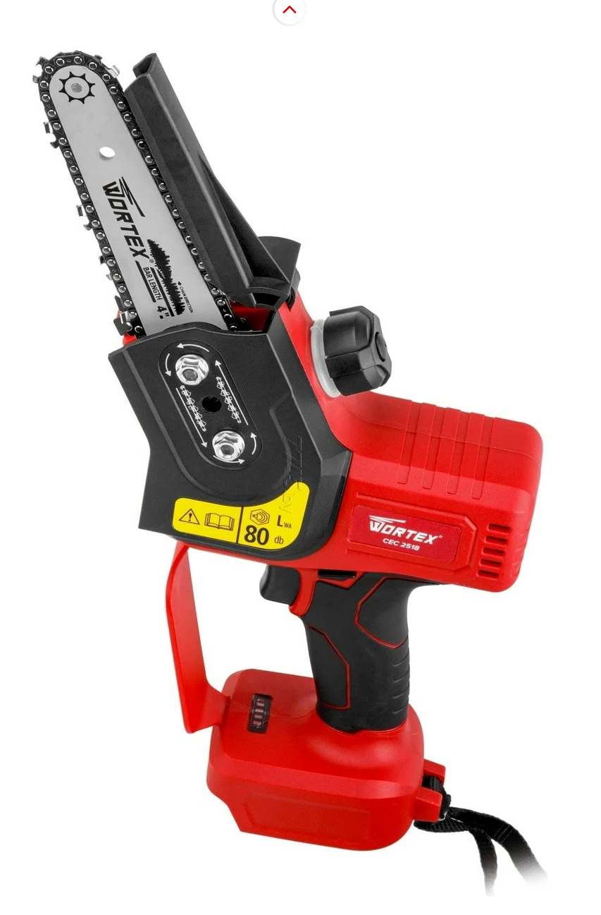 Пила аккумуляторная бесщёточная Wortex Cec 2518 all1 (0323166) 18 В шина 10.16 см АКБ и ЗУ не в ...