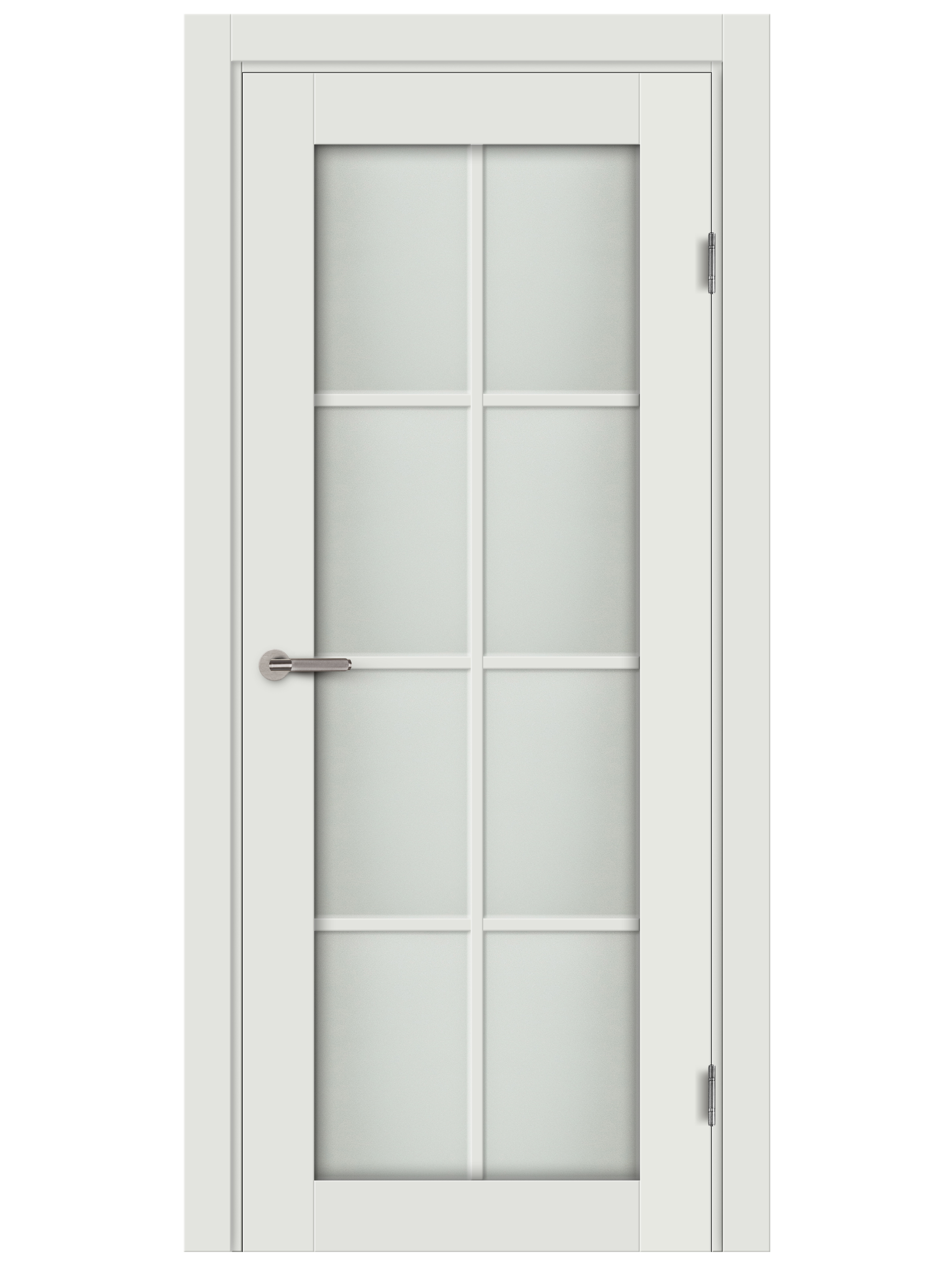 Дверь межкомнатная со стеклом Пьемонт 70x200 см Hardflex белый с замком ...