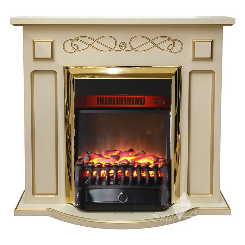 Каминокомплект Inter Flame Аспен + Fobos Brass (BLT-999B-5/Brass ...