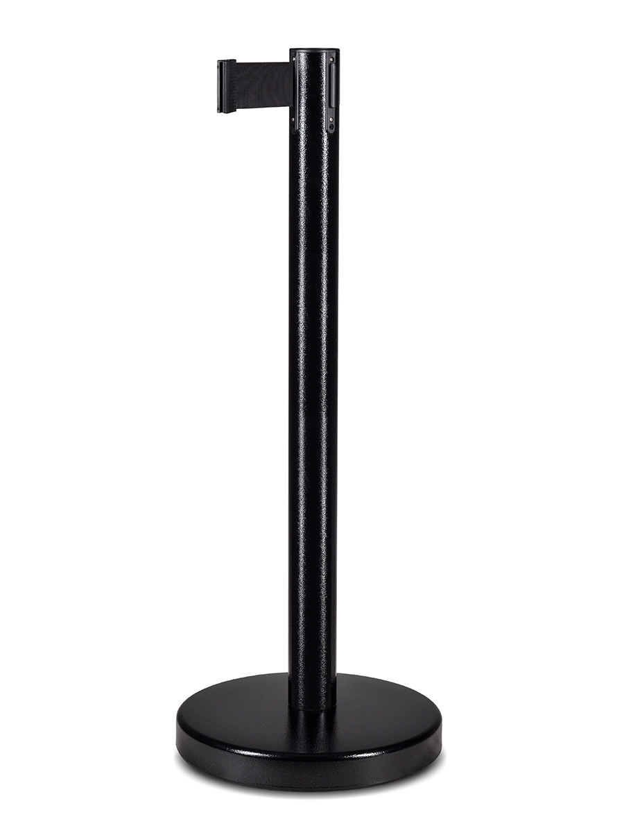 Стойка ограждения Rusbarrier Leurbarrier с черной лентой 2м черный ️ купить по цене 5 407 ₽ в ...