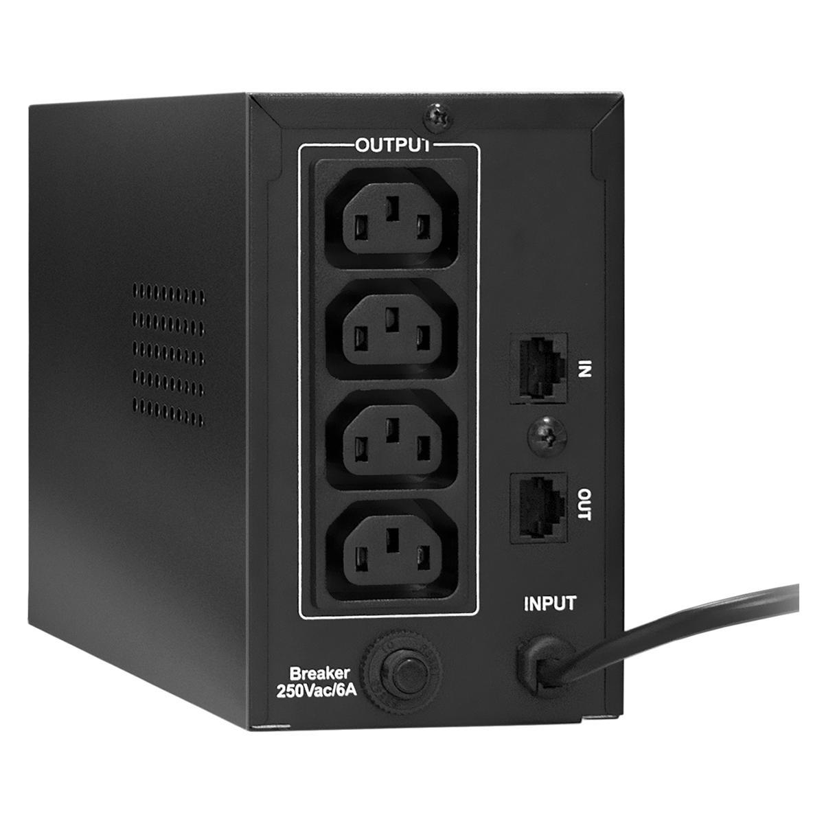 Источник бесперебойного питания Exegate UNB-400.LED.AVR.4C13.RJ 400 ВА ...