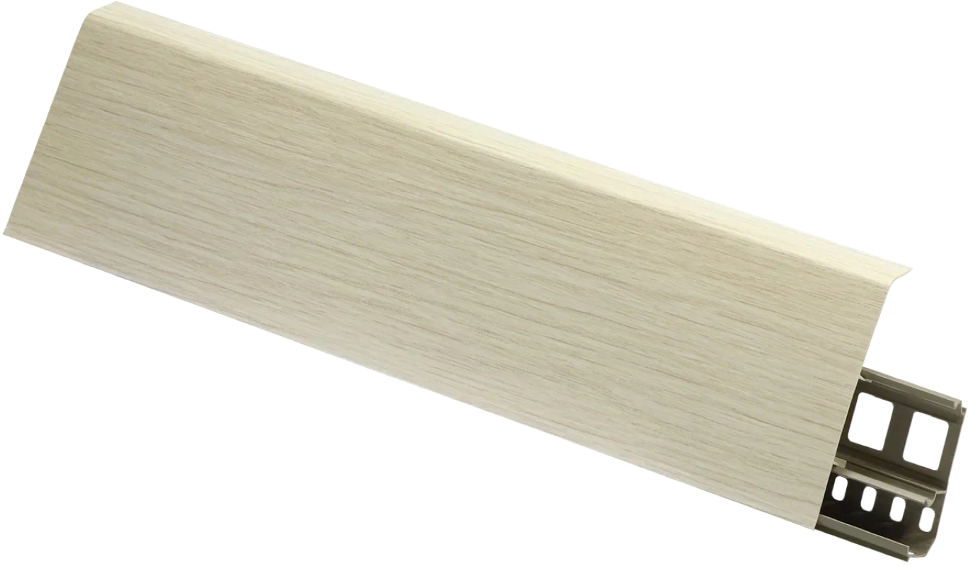 Плинтус напольный ПВХ Line Plast Туя светлая 85x25x2200 мм Комплект 6 ...